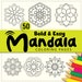 50 Printable Bold & Easy Mandala Coloring Book for Kids and Adults for ...