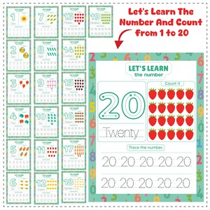 Back to School Printable Math Worksheet Activity Pages, Kindergarten ...