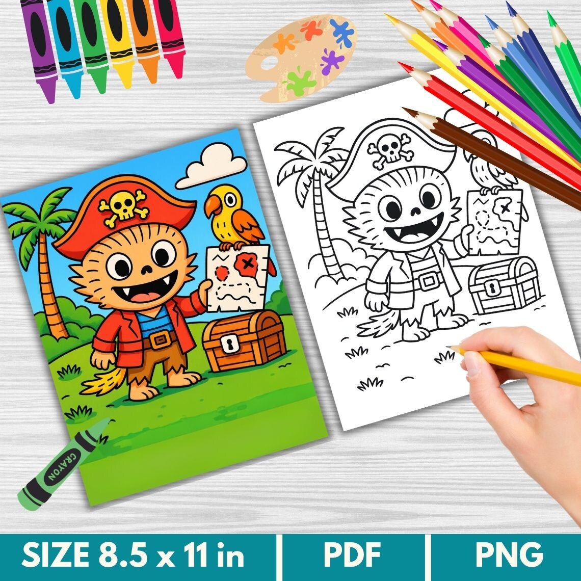 Labubu Coloring Pages | 20 Printable Black and White Sheets | Kawaii ...