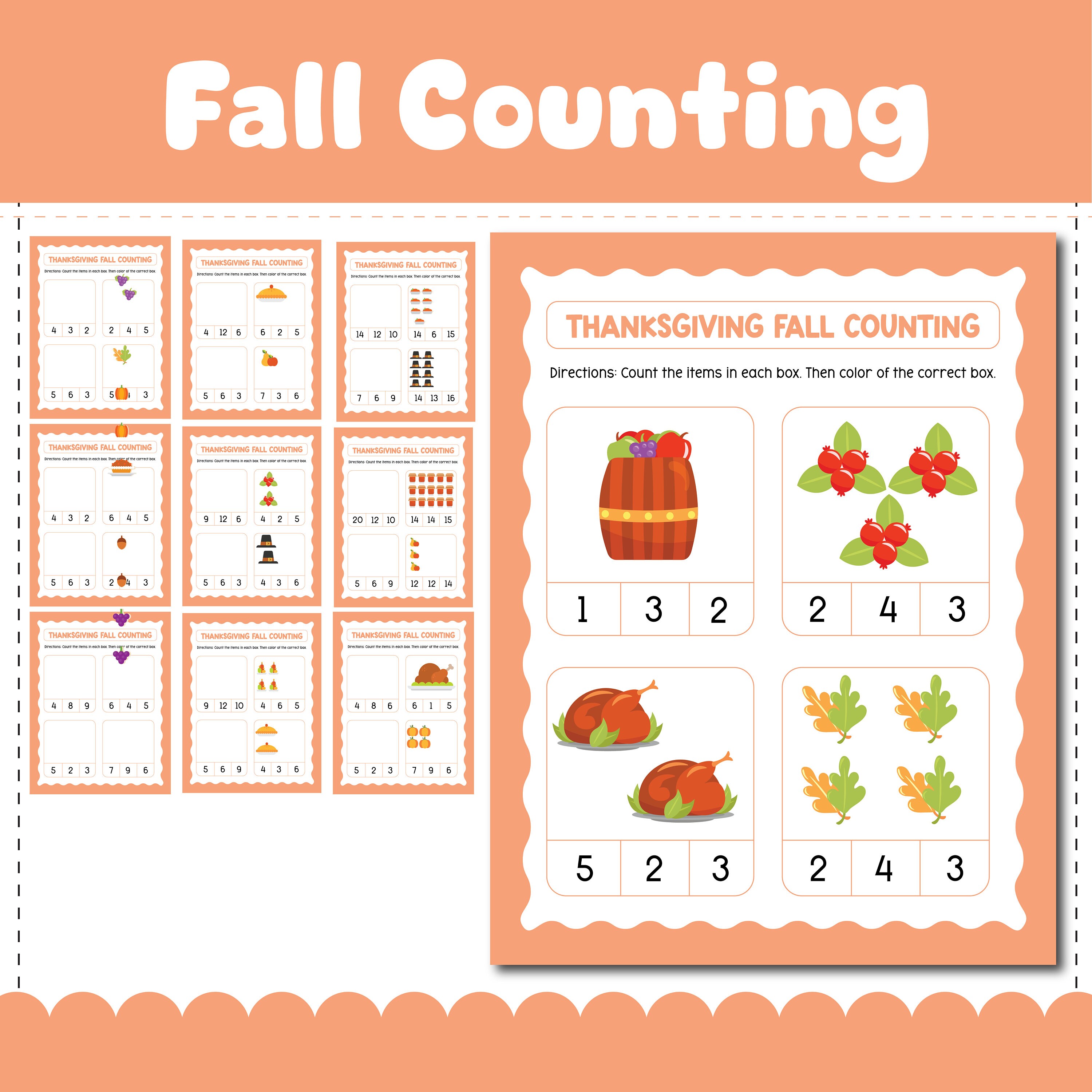 Fun 110 Printable Thanksgiving Activity Book for Kids Kindergarten ...