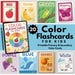 Color Flashcards for Kids: Primary & Secondary Colors (printable PDF ...