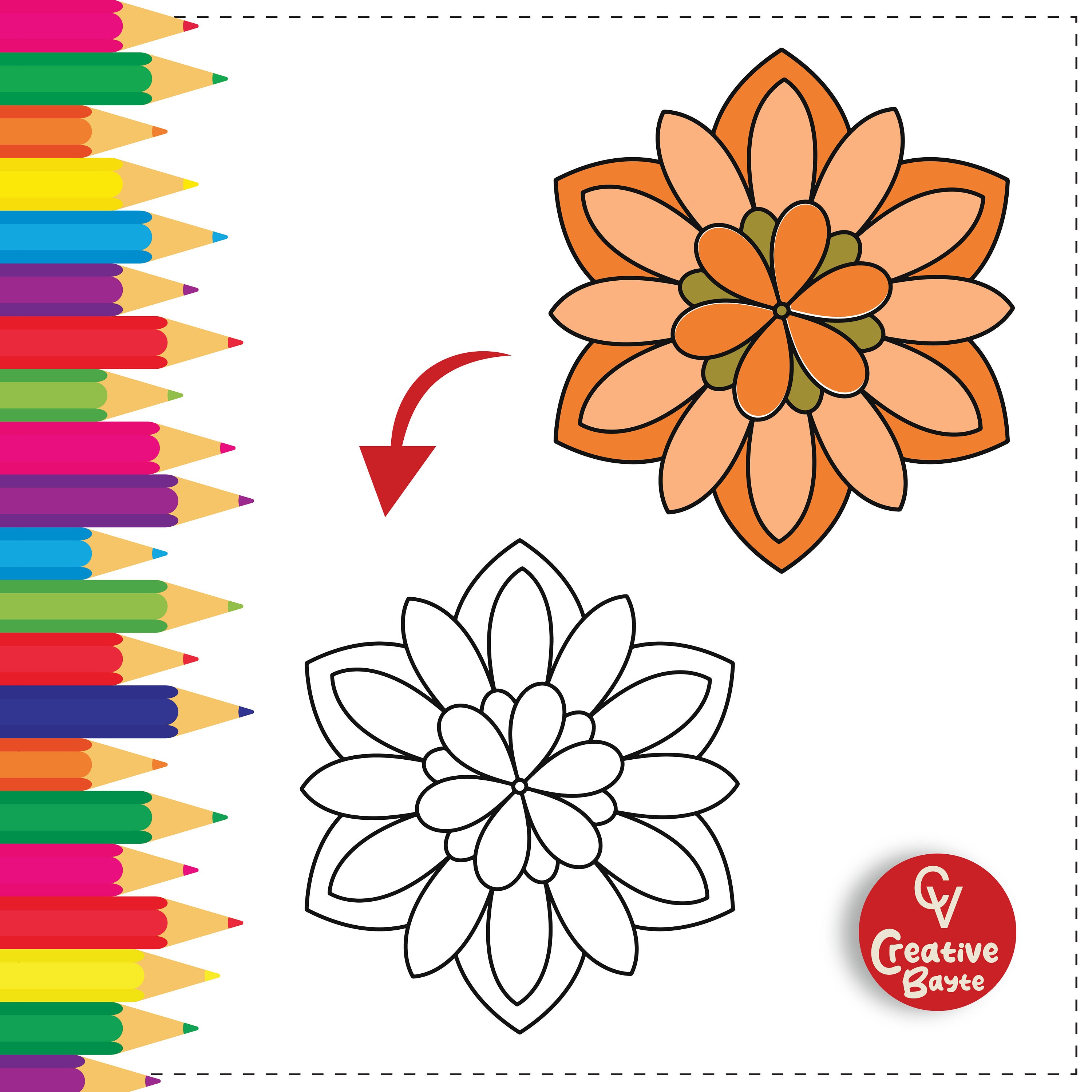 50 Printable Bold & Easy Mandala Coloring Book for Kids and Adults for ...