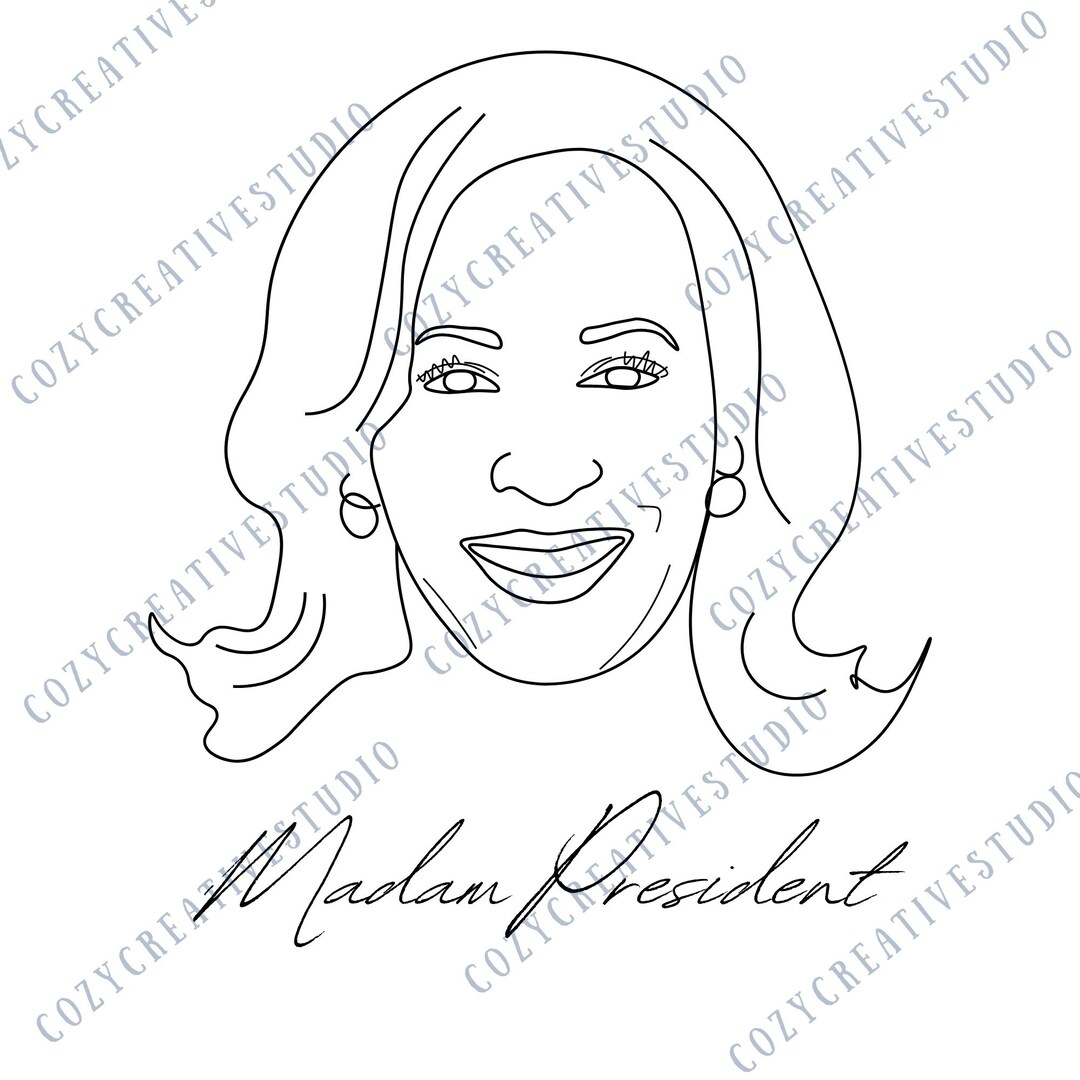 Madam President SVG and PNG, Kamala Harris 2024, Kamala for President ...