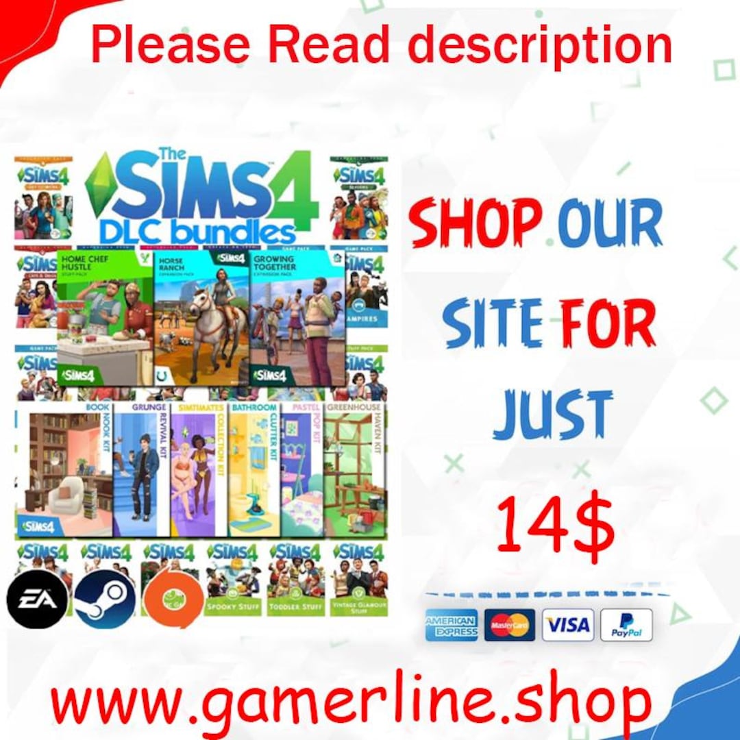 The Sims 4 Expansions Packs 72 With All DLC Stuff Packs, Game Packs ...