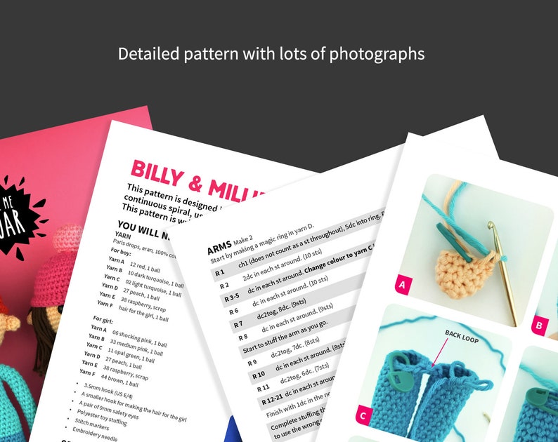 Billy & Millie Doll Crochet Pattern - Etsy