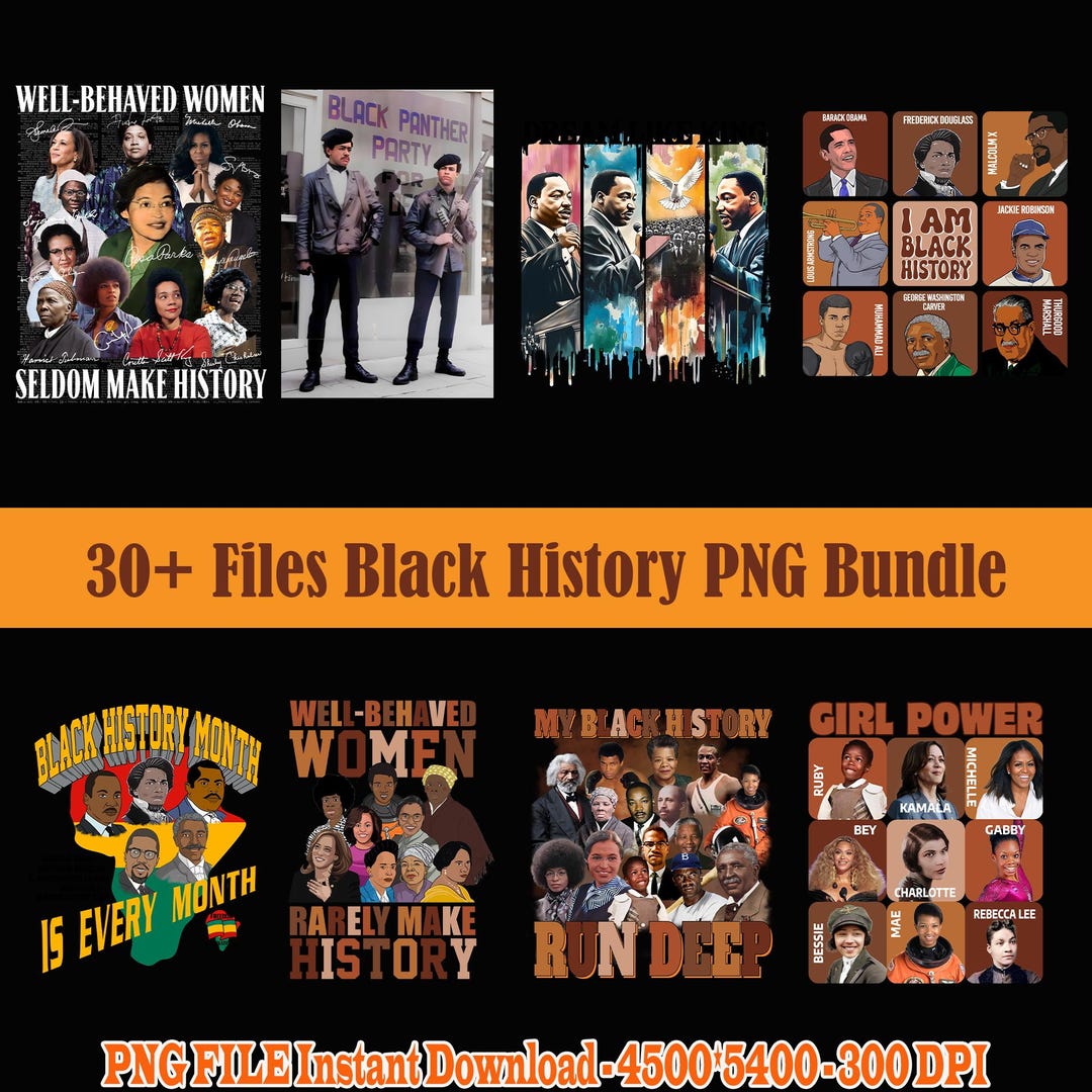 Black History Bundle Png, Black History Png, Afro American Png, Black ...