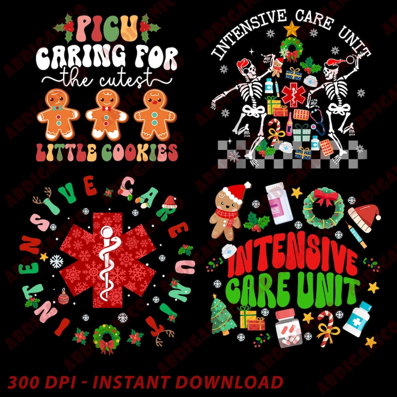 Nurse Christmas Png, Intensive Care Unit Png, Intensive Care Team Png ...