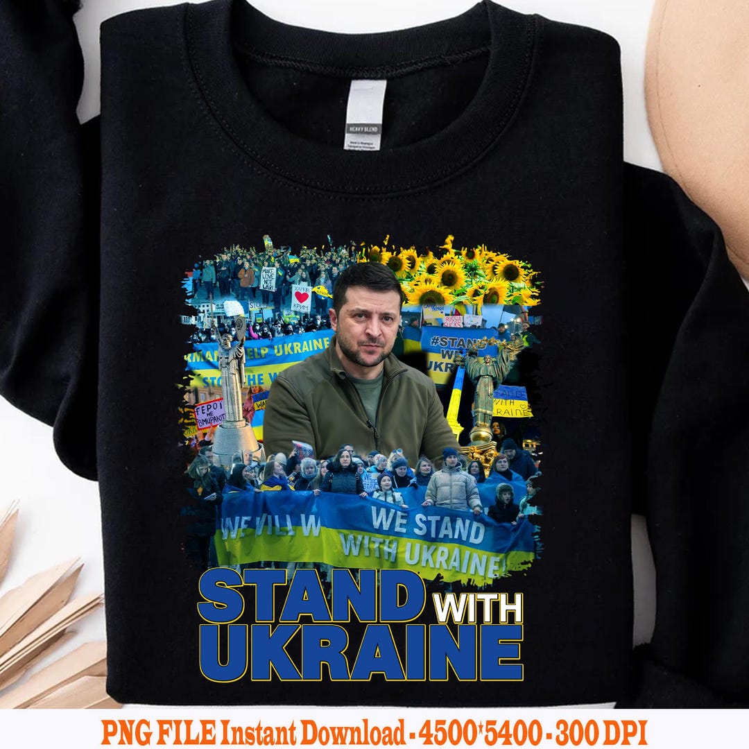 Stand With Ukraine PNG, Ukrainian Flag Png, Supporter Ukraine Png ...