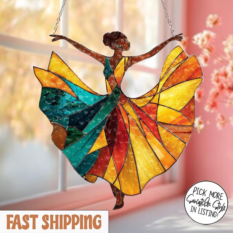 African American Women ACRYLIC Suncatcher, Juneteenth Decor, Black ...