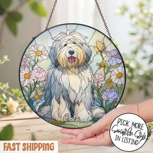 English Sheepdog Suncatcher - Etsy