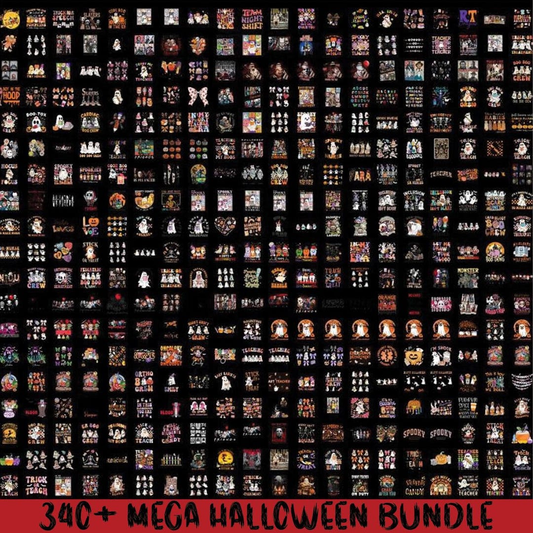 340+ Halloween Png Mega Bundle, Halloween Friends Png, Halloween Shirt ...