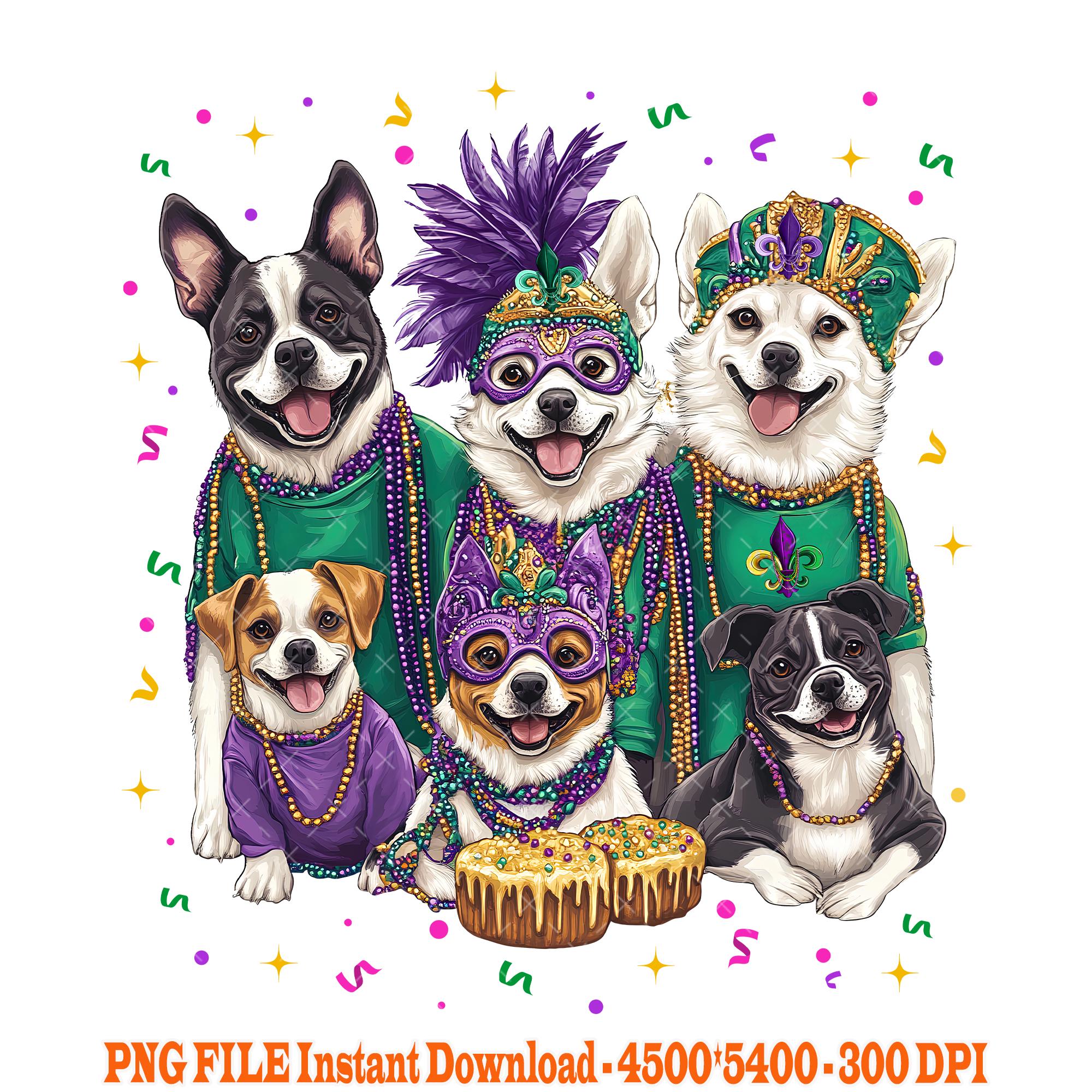 Mardi Gras Dogs Png, Fleur De Lis Png, Dogs Png, Dog Lover Png, Dog Png ...