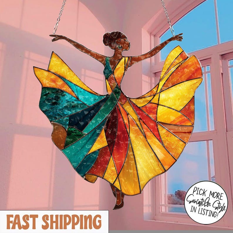 African American Women ACRYLIC Suncatcher, Juneteenth Decor, Black ...