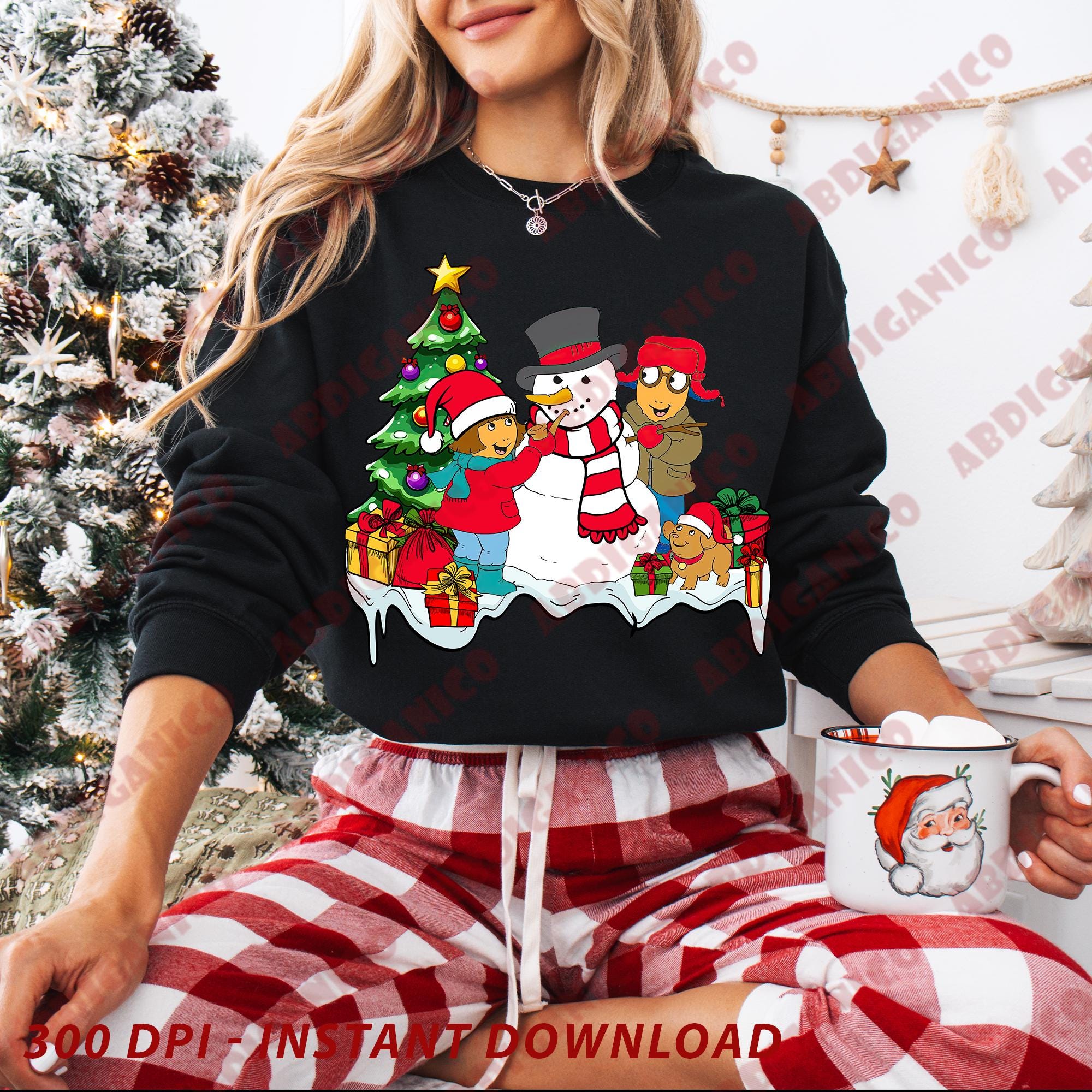 Arthur and DW Christmas Png, Cartoon Christmas, Children's Books ...