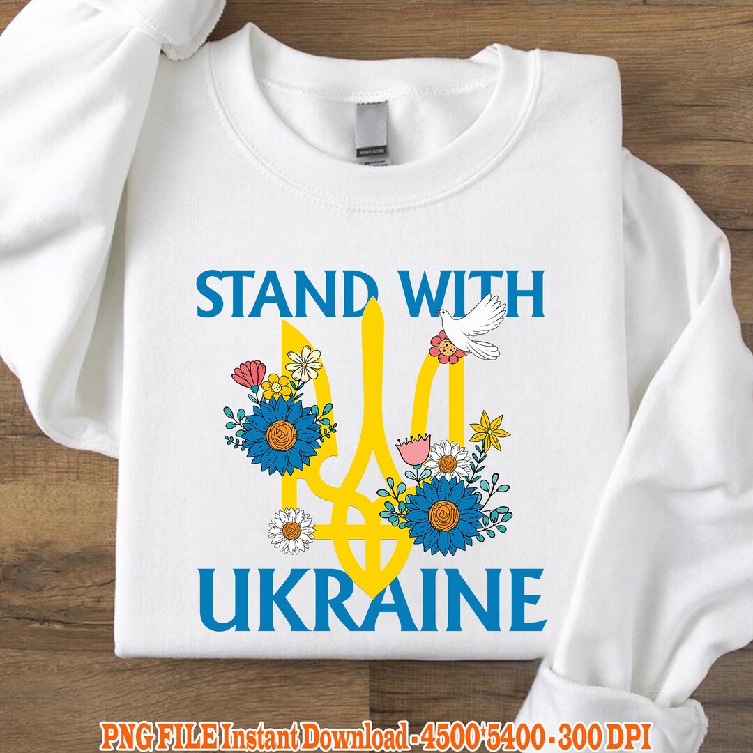 Stand With Ukraine Flag PNG File, Support Ukraine PNG, I Stand With ...