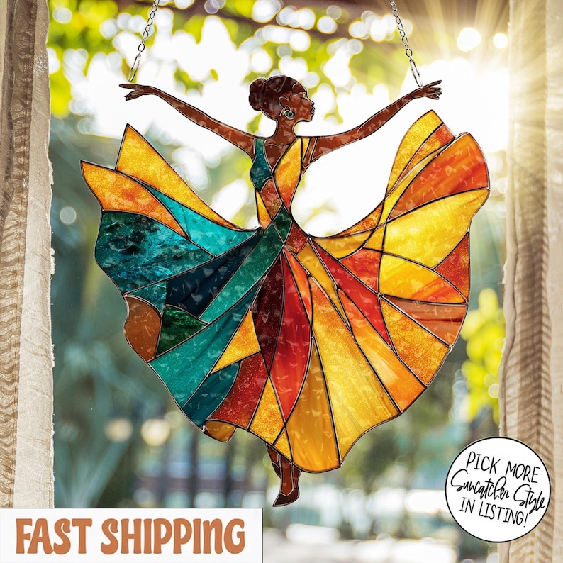 African American Women ACRYLIC Suncatcher, Juneteenth Decor, Black ...