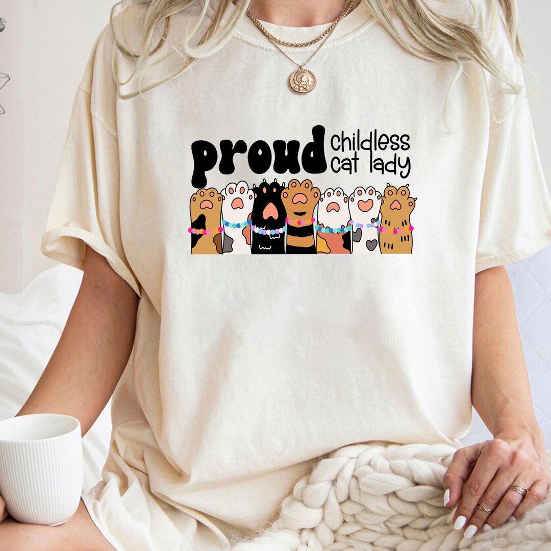 Proud Childless Cat Lady Cat Paw Png, Kamala Harris 2024, Cat Lady ...