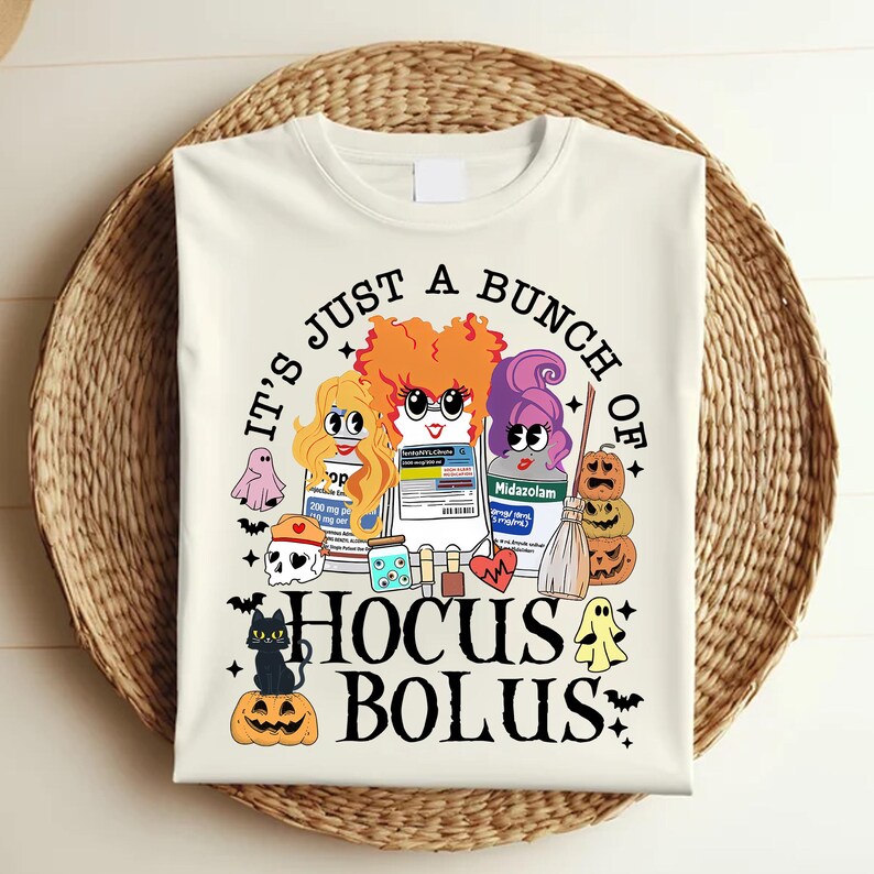 It's Just A Bunch of Hocus Bolus Halloween Png, Spooky Nurse Png ...