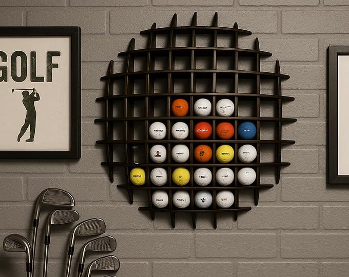 Curved 3D Golf Ball Display Shelf, Holds 78 Balls - Etsy India