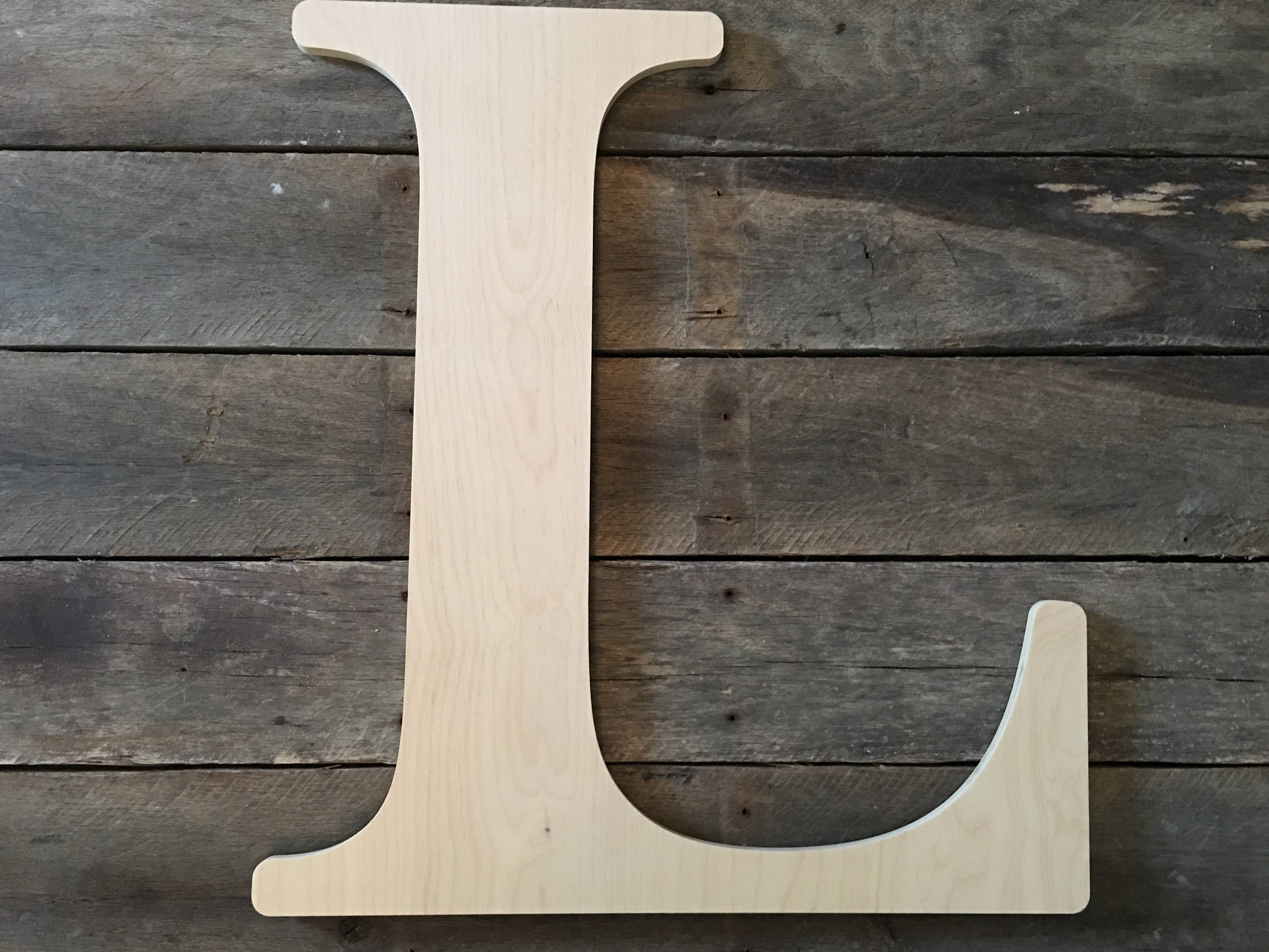 24 Inch Large Wooden Letter for Indoor Use Wedding Guest Book | Etsy