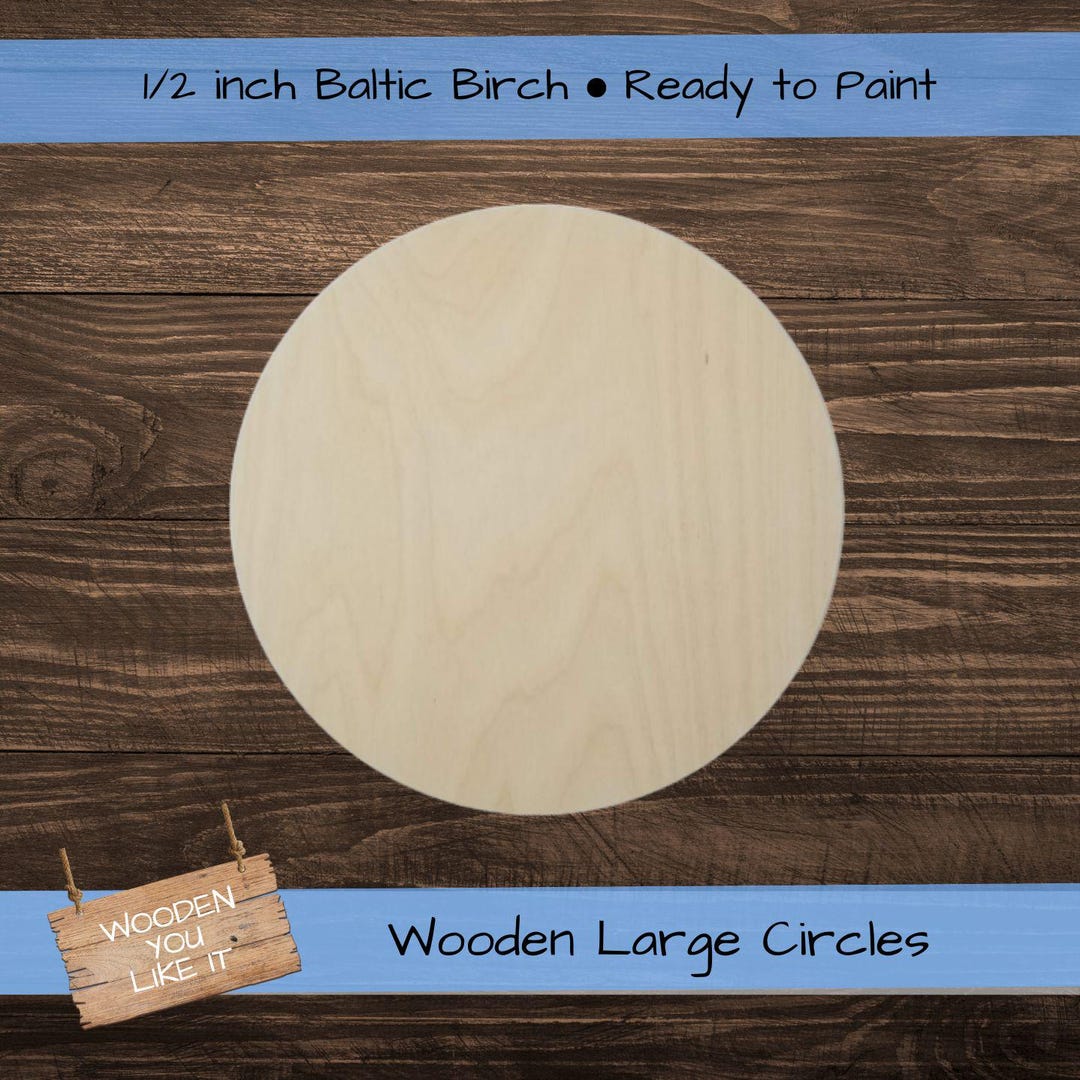 16" Wooden Shape Circle, Unfinished, Craft Project, Set of 3 - Etsy