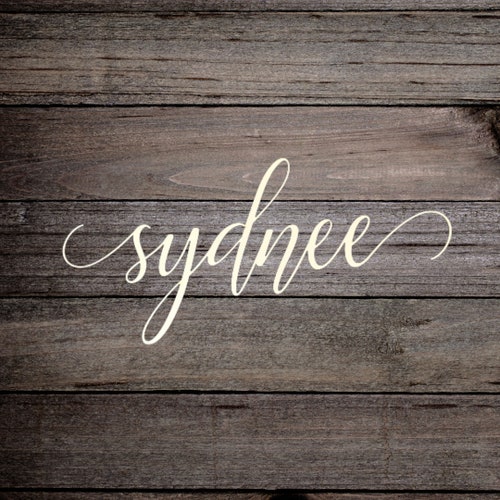 Custom Script Word Personalized Wood Sign Wooden Name - Etsy