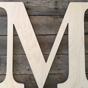 20 Inch Large Wooden Letter for Indoor Use, Wedding Guest Book - Baltic ...