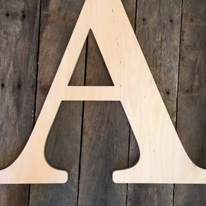 24 Inch Large Wooden Letter for Indoor Use, Wedding Guest Book Baltic ...