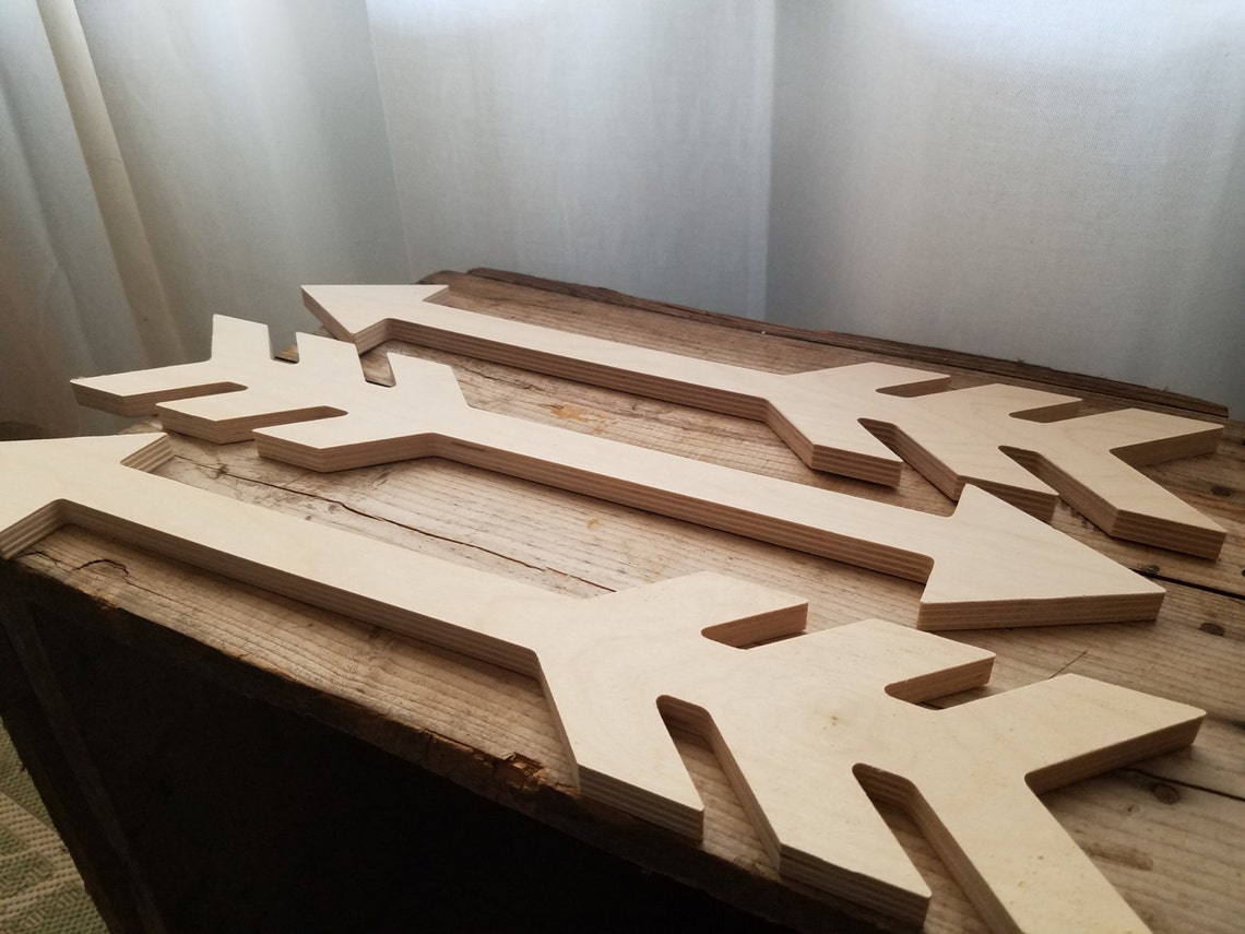 Set of 3 Wooden Arrow Rustic Wooden Arrow Arrow Wall Art - Etsy