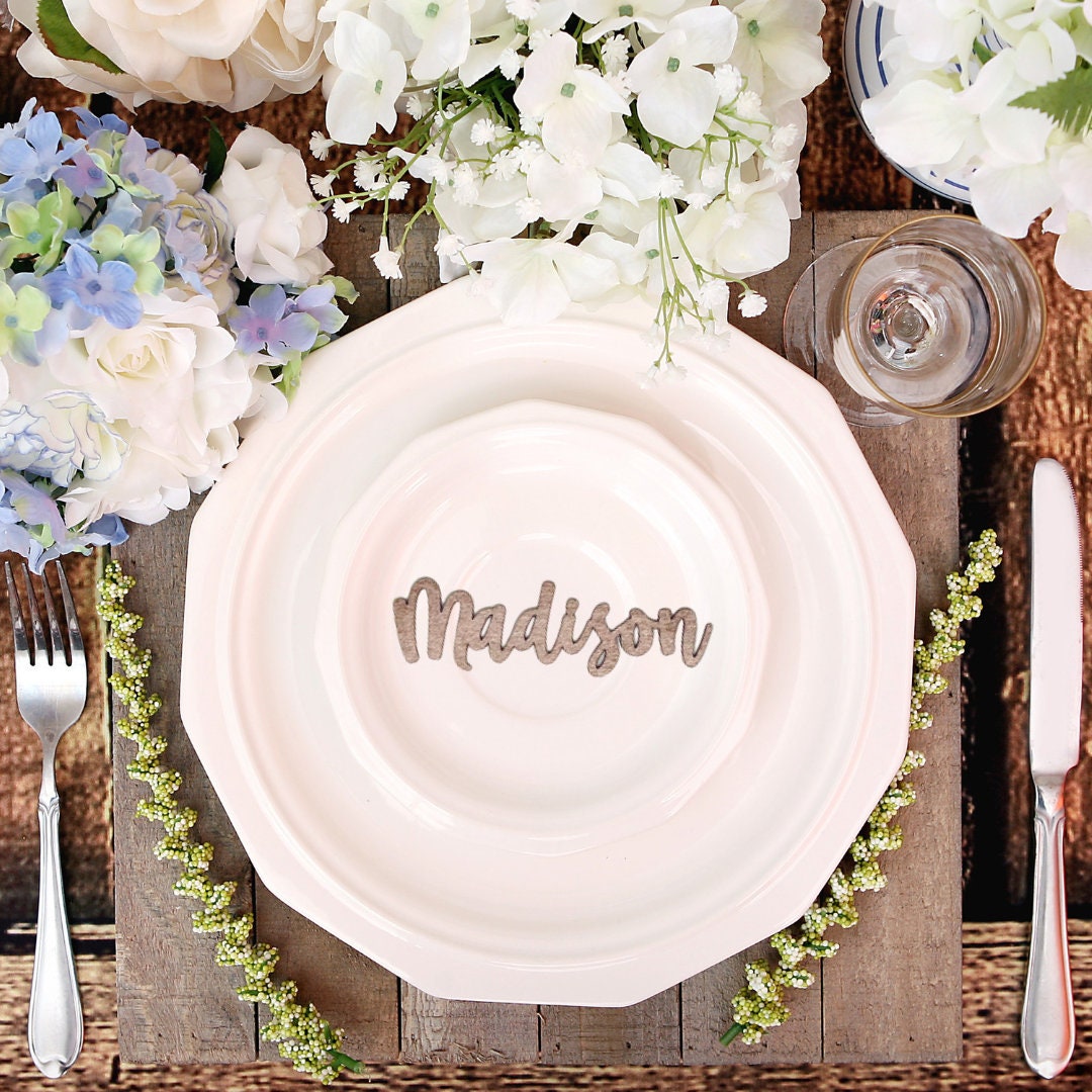 Wooden Name Place Cards/wedding Table Names/party Table Place Cards ...