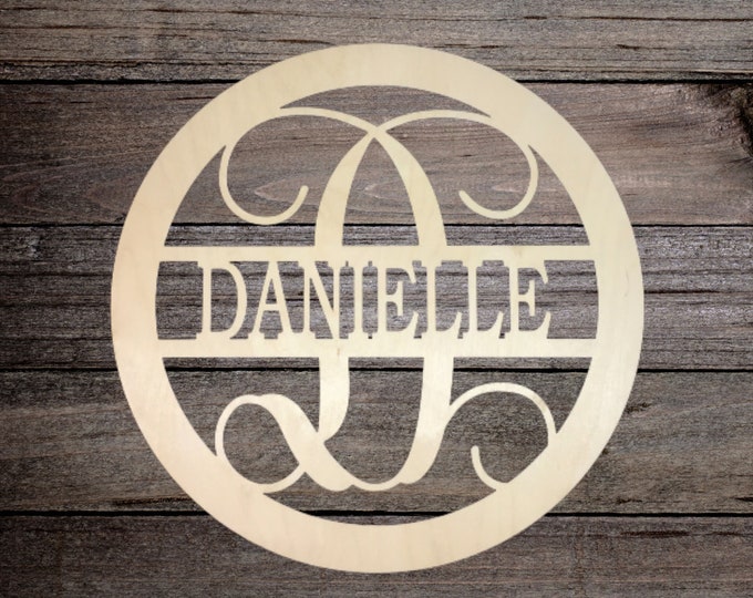 Personalized Monogram Initial With Name, Home Decoration, Custom, Wall ...