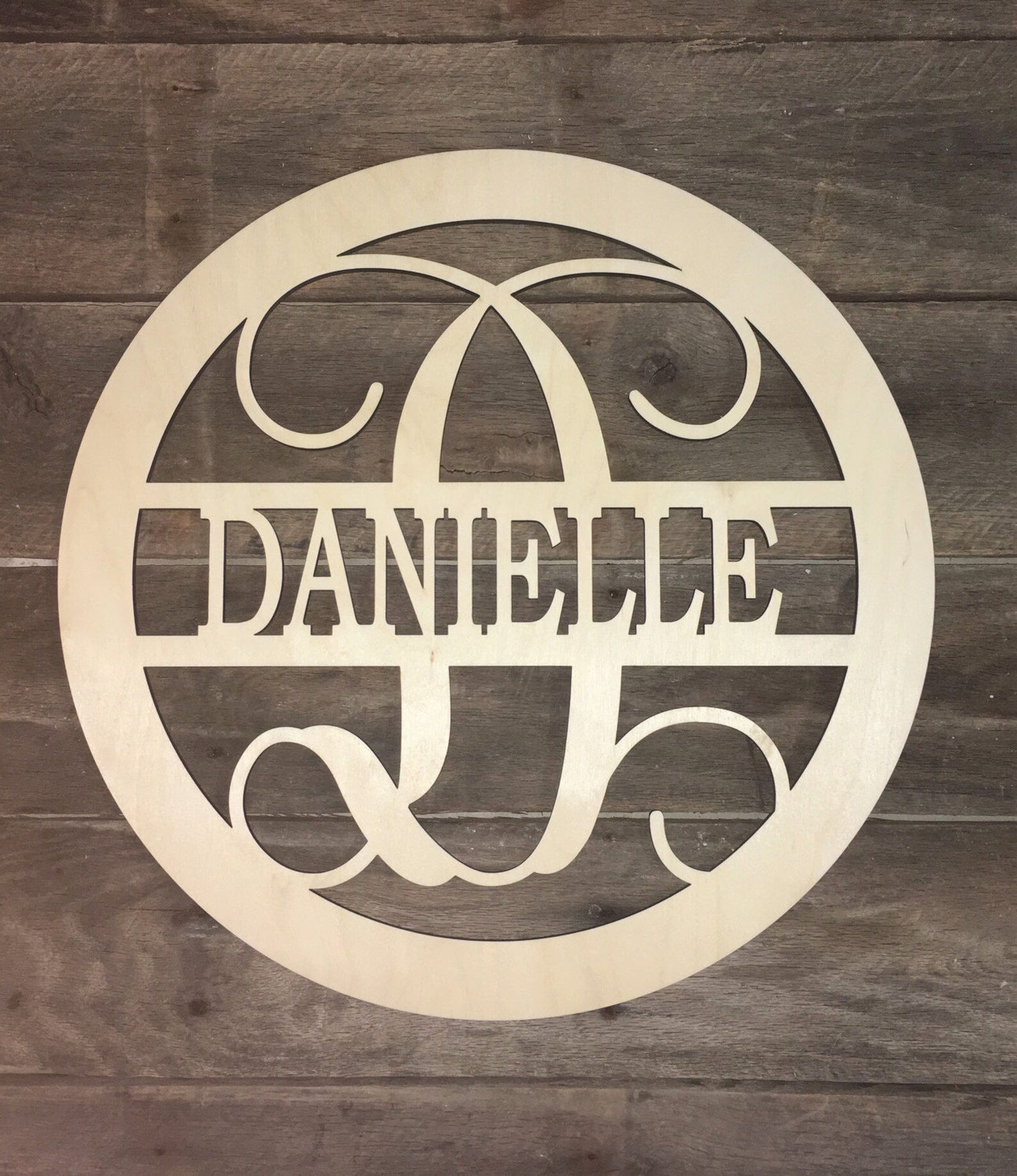 Personalized Monogram Initial With Name Home Decoration - Etsy