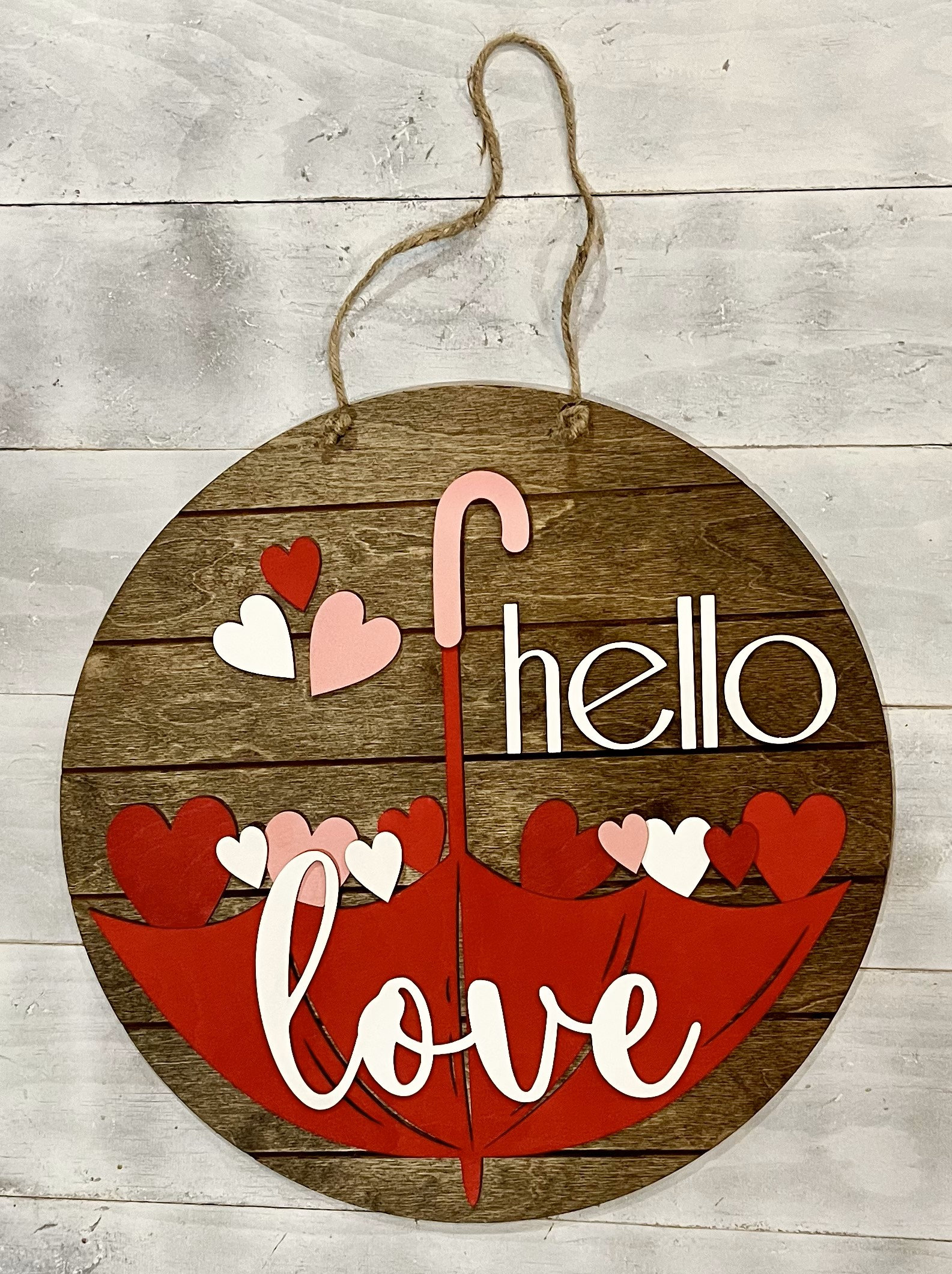 Hello Love Door Sign/door Hanger/love Sign/valentines Day/february - Etsy