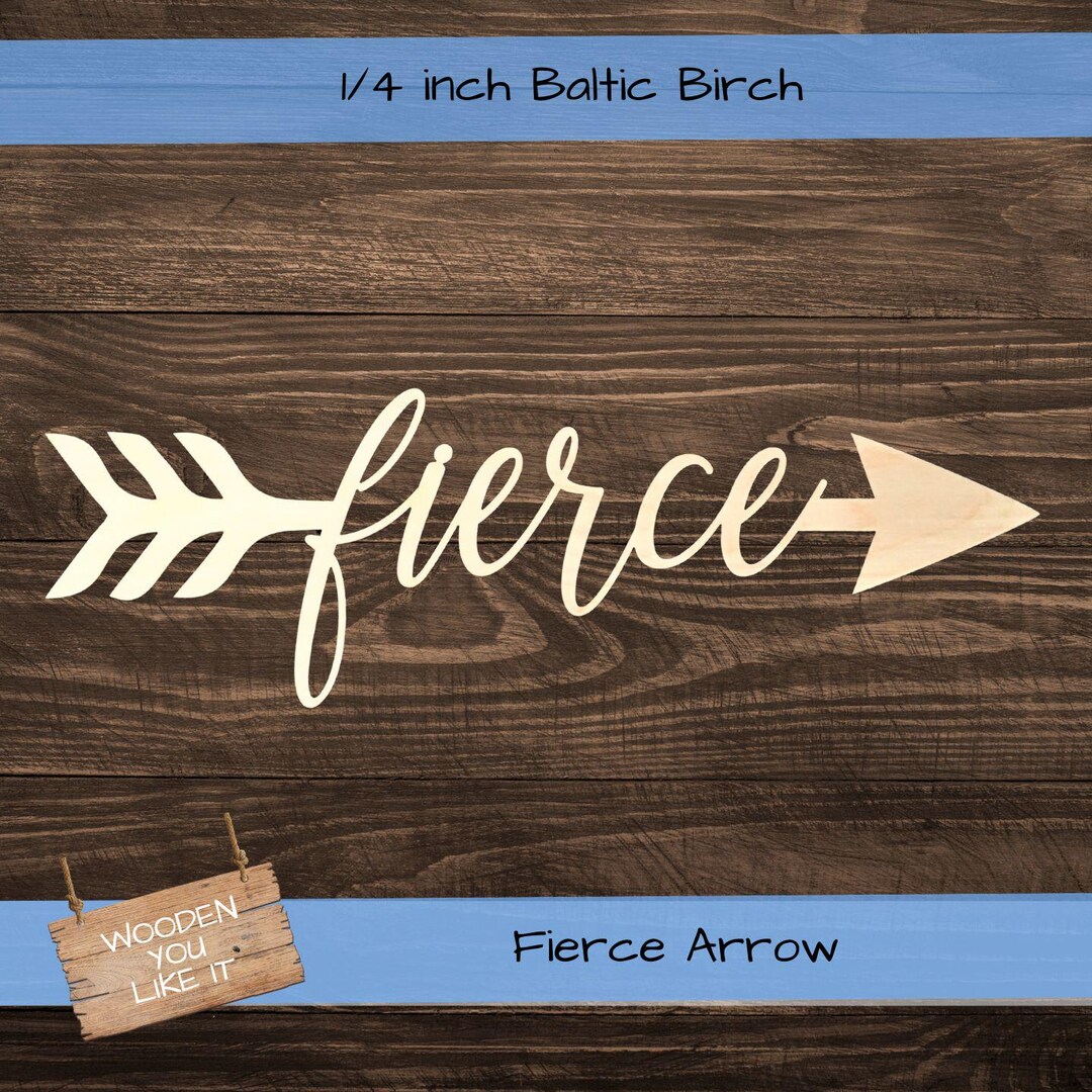 Fierce Arrow Wood Wall Decor: Inspirational Teen/child Room - Etsy
