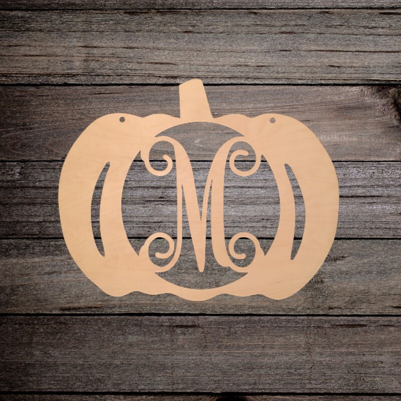 Initial Pumpkin - Etsy