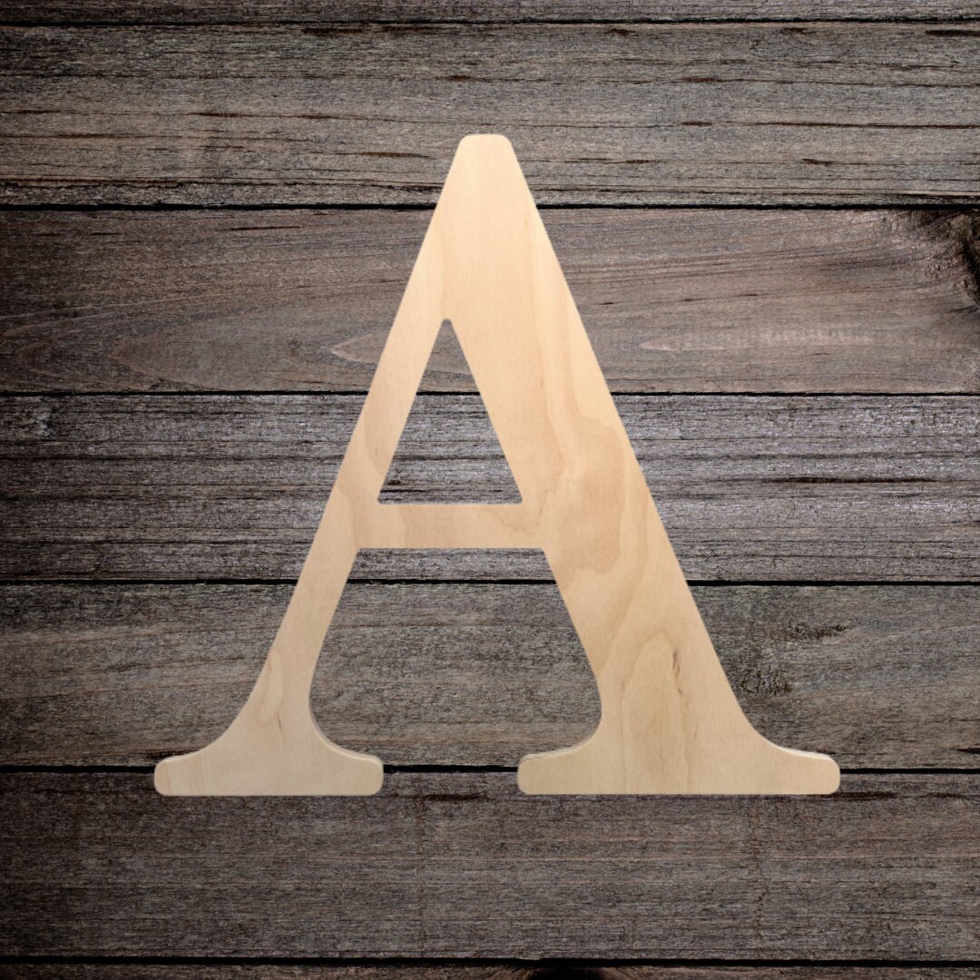 24 Inch Large Wooden Letter for Indoor Use, Wedding Guest Book Baltic ...