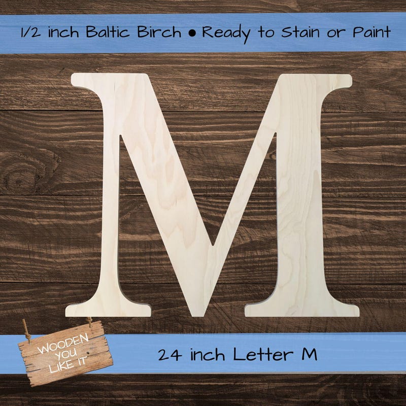 Large Wooden Letter - Etsy