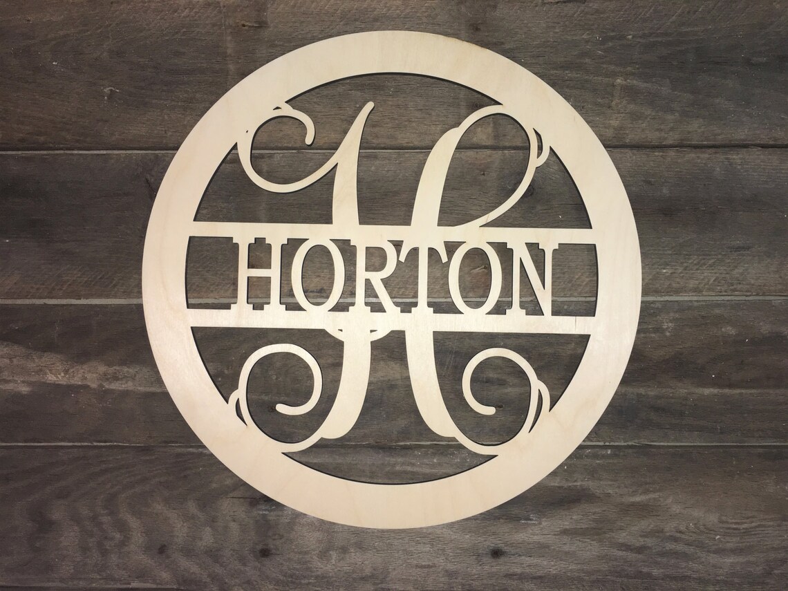 Personalized Monogram Initial With Name Home Decoration - Etsy