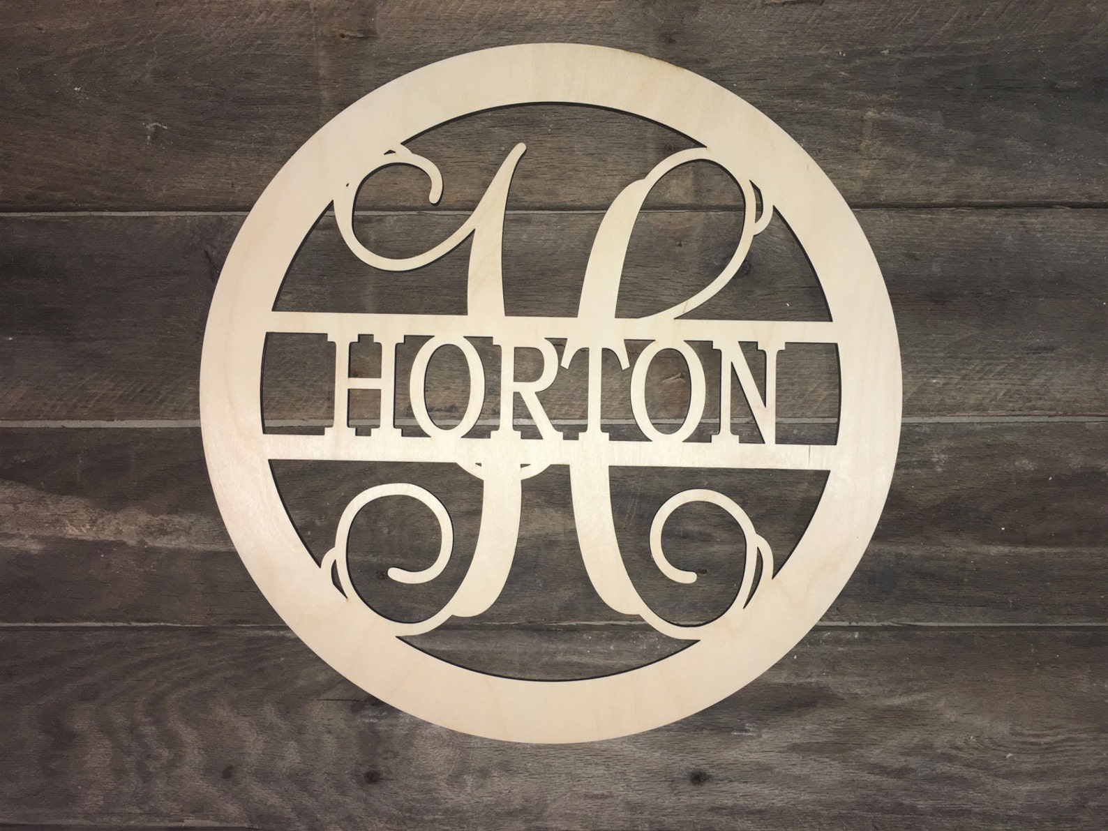 Personalized Monogram Initial With Name Home Decoration - Etsy