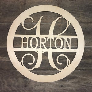 Personalized Monogram Initial With Name, Home Decoration, Custom, Wall ...