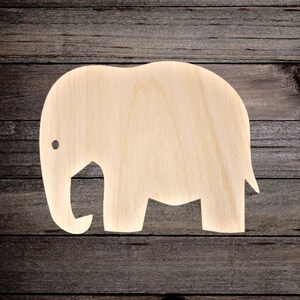 Wooden Shape Elephant, Unfinished, Craft Project, 2"-18", Ornament ...