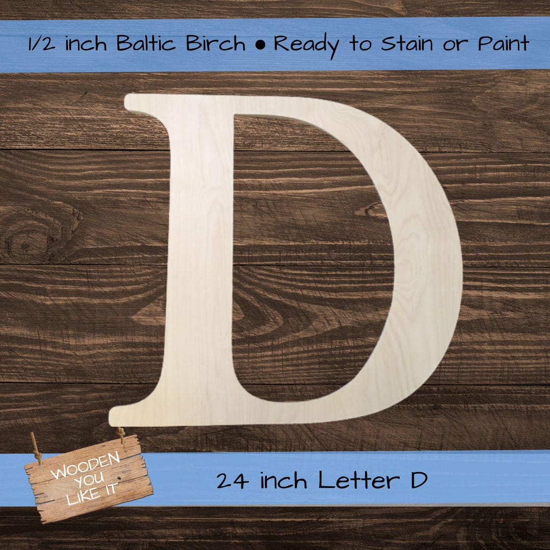 24 Inch Large Wooden Letter for Indoor Use, Wedding Guest Book - Baltic ...