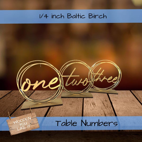 Circle Table Numbers - Etsy