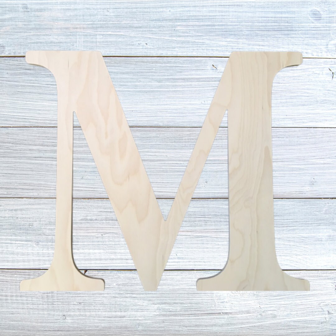 20 Inch Large Wooden Letter for Indoor Use, Wedding Guest Book - Baltic ...