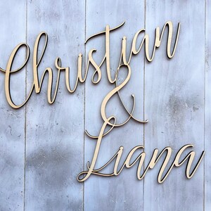 Custom Connected Names, Wedding, Baby Shower, Decoration, Bridal Shower ...