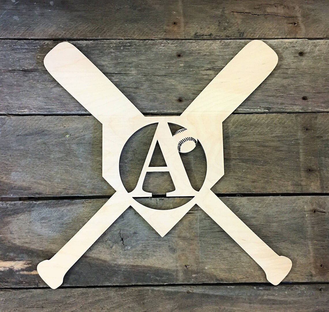 Personalized Baseball Wall Decor Door Hanger Baseball Bat | Etsy