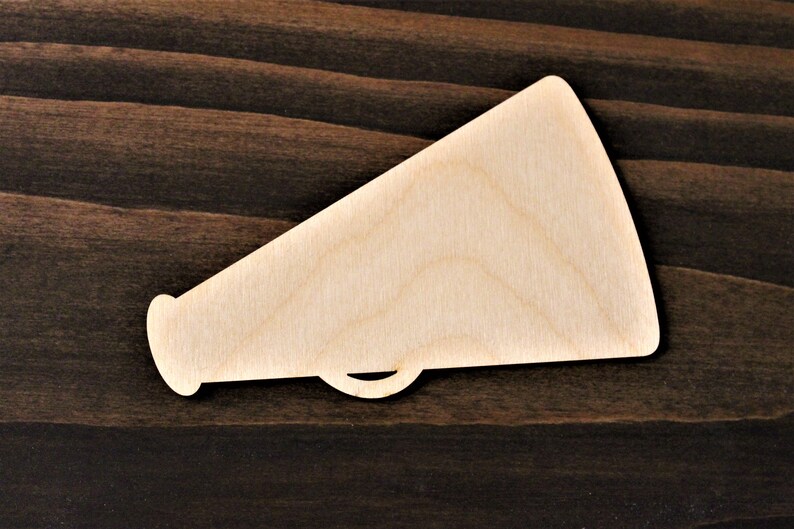 Unfinished Baltic Birch Wooden Megaphone Shape - Craft Project - Etsy