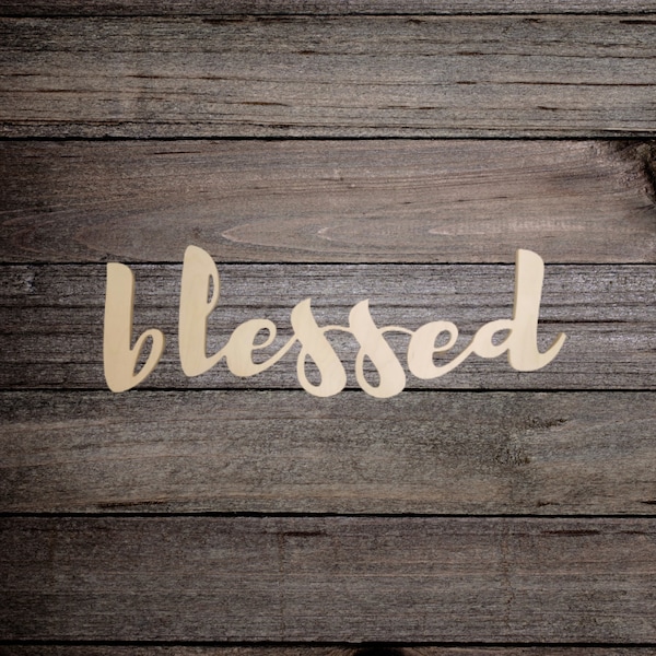 Wooden Blessed Sign - Etsy