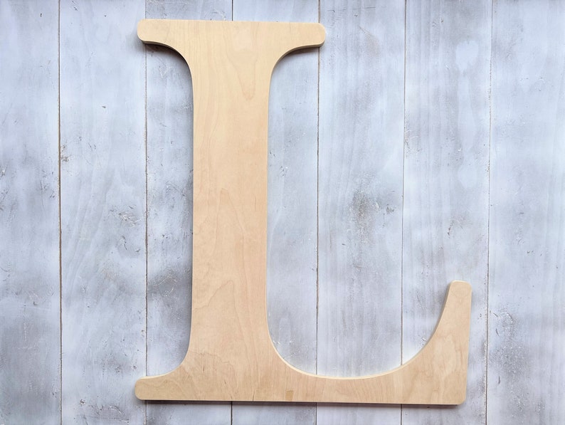 24 Inch Large Wooden Letter for Indoor Use, Wedding Guest Book - Baltic ...