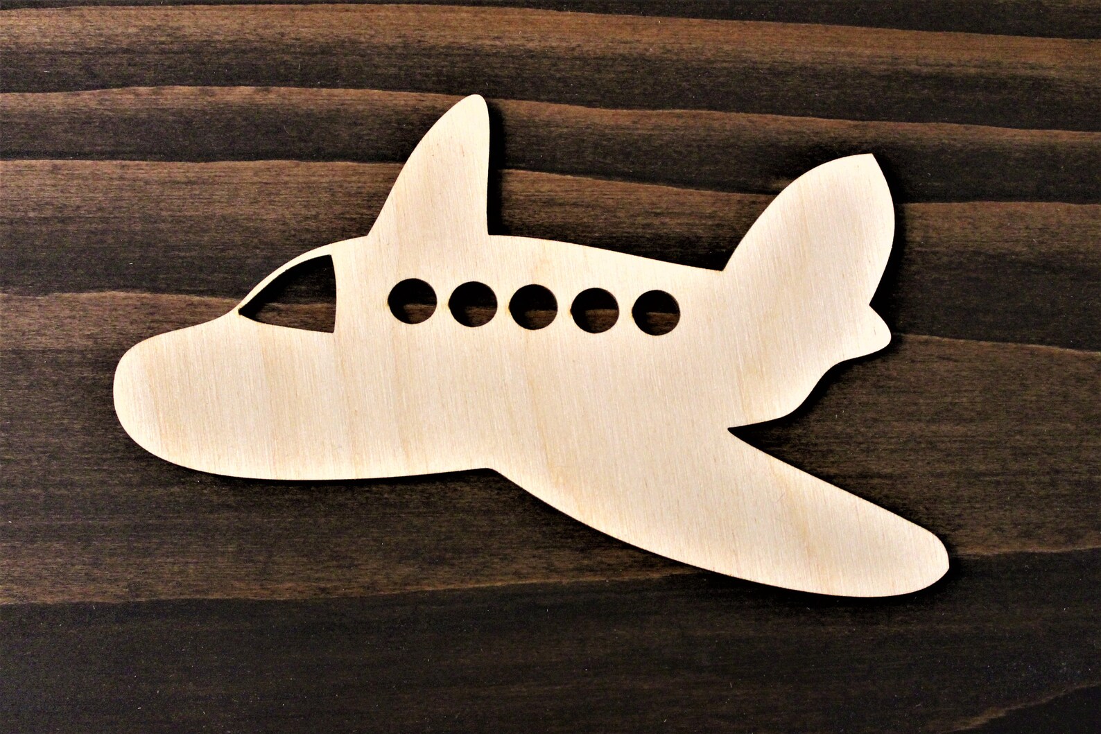Wooden Airplane Shape Unfinished Craft Project - Etsy